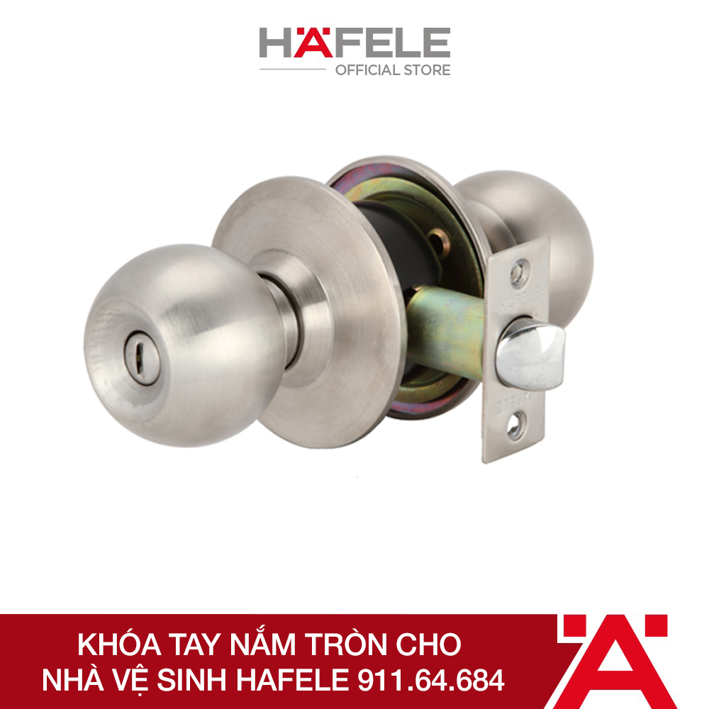 Round Handle Lock For Toilet / Main Door Hafele Small Type 911.64.684 ...