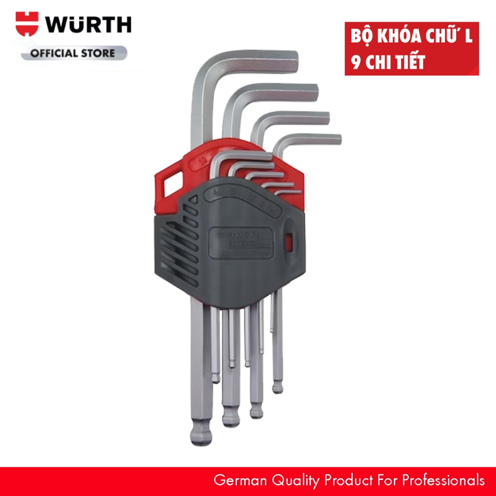 Wurth REDSTRIPE 9-Piece L-shaped Hex Lock Set | Shopee Malaysia