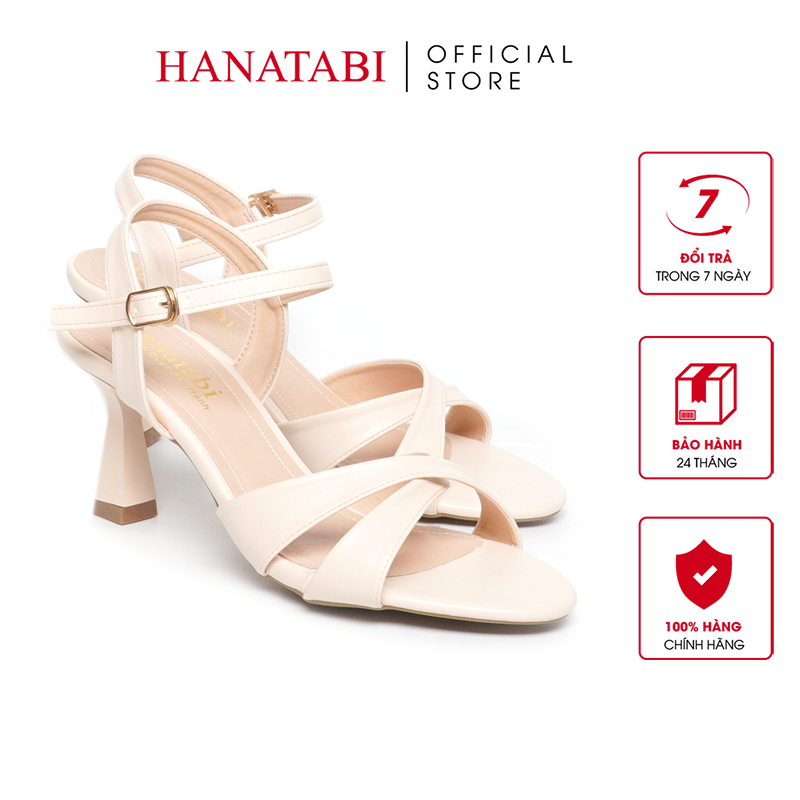 Hanatabi 7cm High Heel Women's Sandals Cross Back C Sole TA Bigsize (35 ...