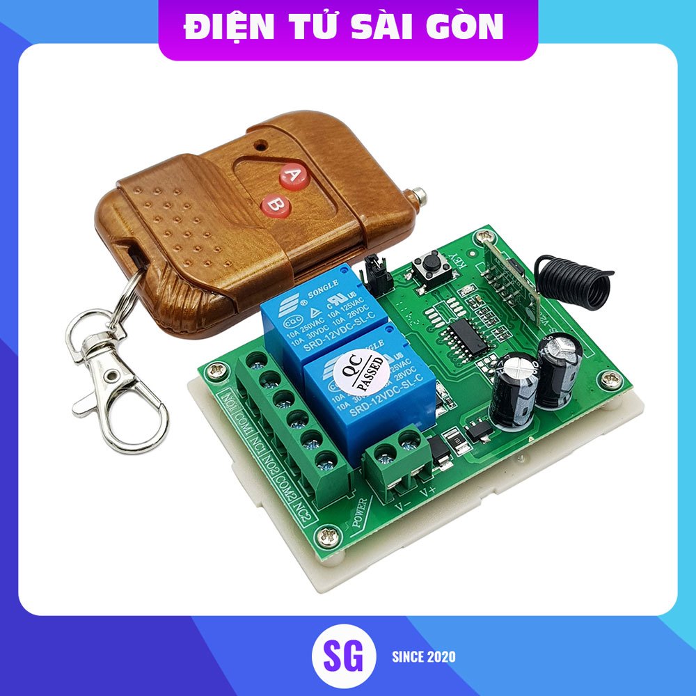 315Mhz command learning Relay control circuit with remote 1 channel - 2 ...