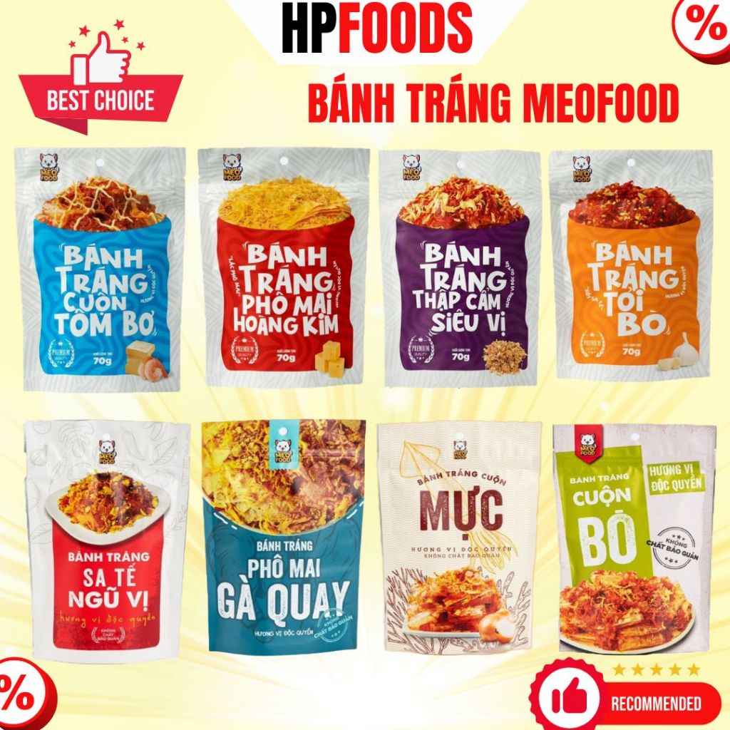 SA Combo 8 packs of Hoang Kim Thien Super Flavor Rice Paper, Garlic ...