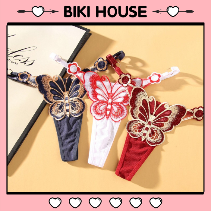 Sexy butterfly thong underwear for women with soft cotton and super ...