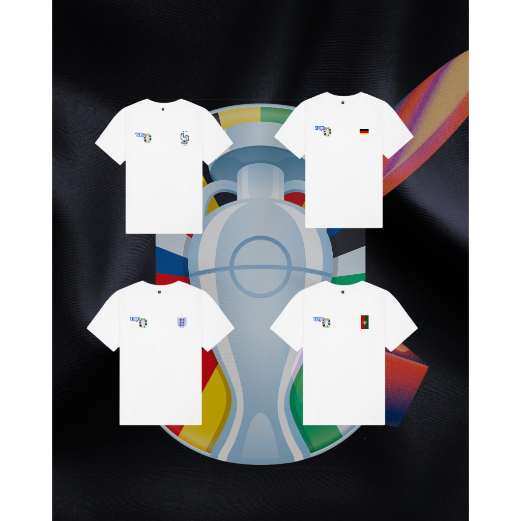 Euro 2024 / White T-Shirt | Shopee Malaysia