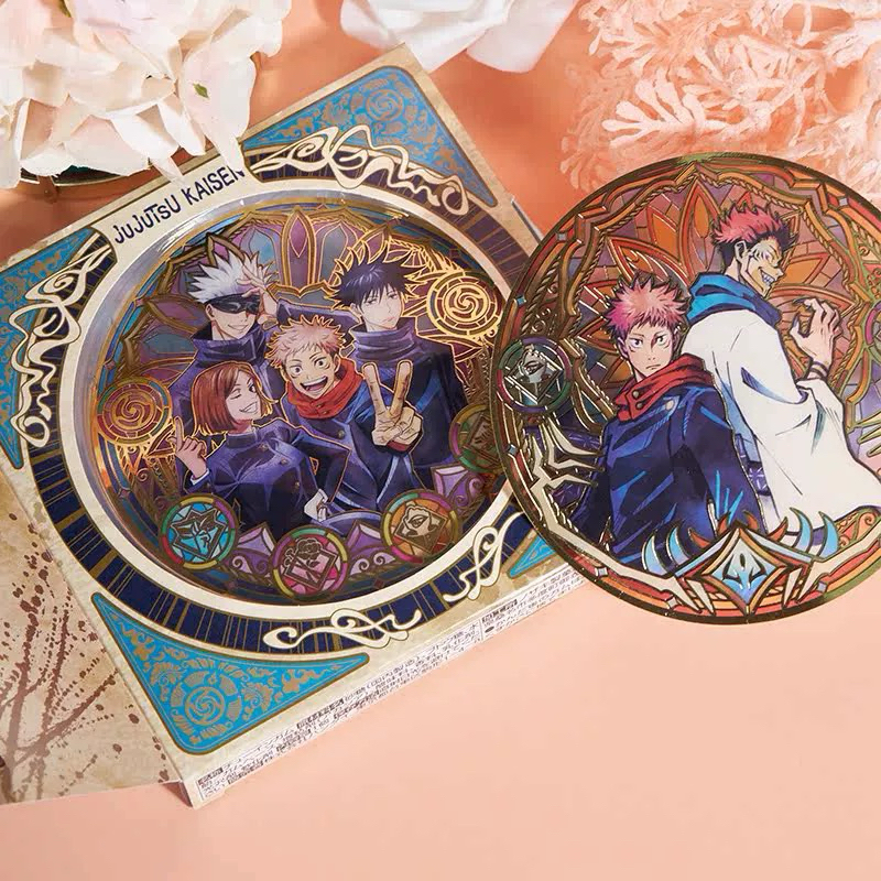 Jjk Disc Bandai Genuine Bandai PVC Disc Card Jujutsuuka Art Gojo Geto ...