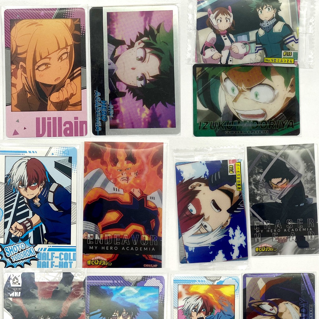 Genuine anime My Hero Academia Retail Card - Hero Deku, Shoto, Bakugo ...