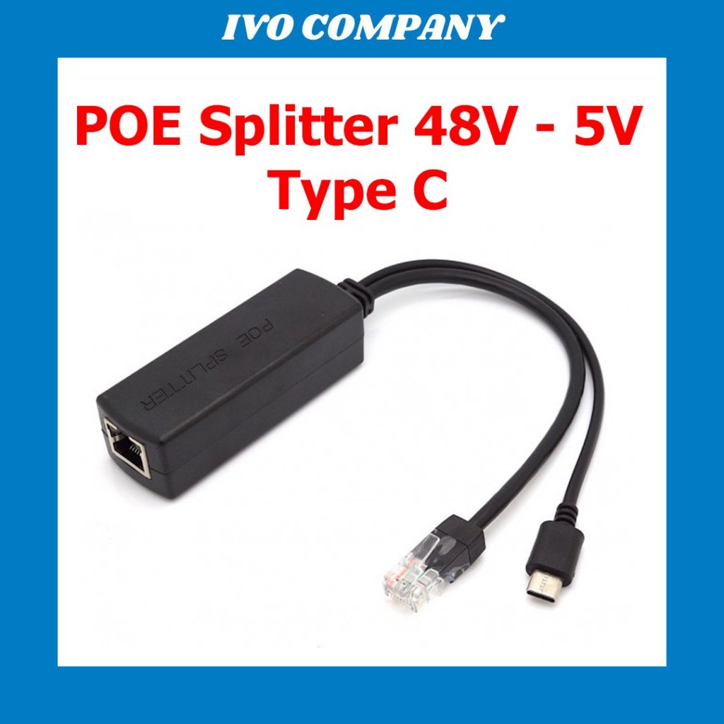 Poe Jack Low Voltage 48V To 5V RJ45 TYPE C | Shopee Malaysia