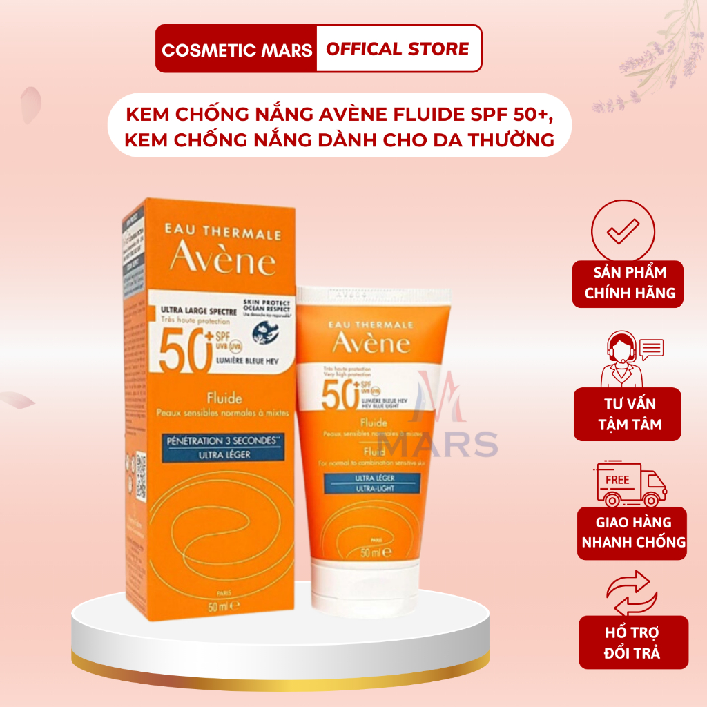 Avène Fluide SPF 50+ Sunscreen, Avène Industrial Park For All Skin ...