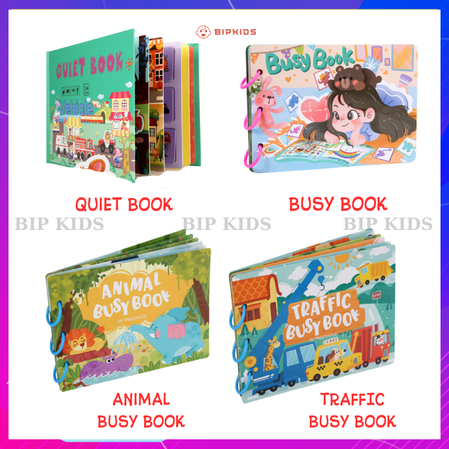 Busy book, Montessori Peel-and-stick Learning Materials, Reusable Early ...
