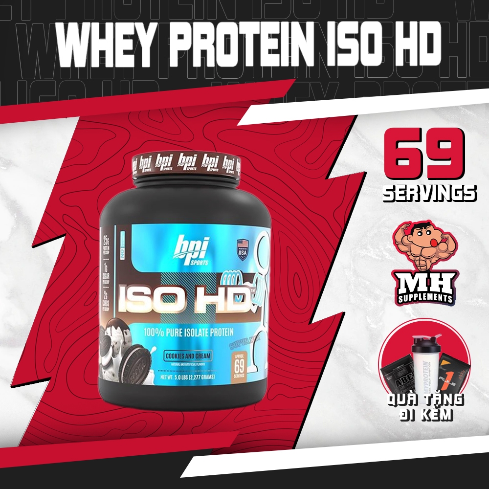 Bpi ISO HD 5LBS 69 Servings PROTEIN Supplement to Help Increase Muscle ...
