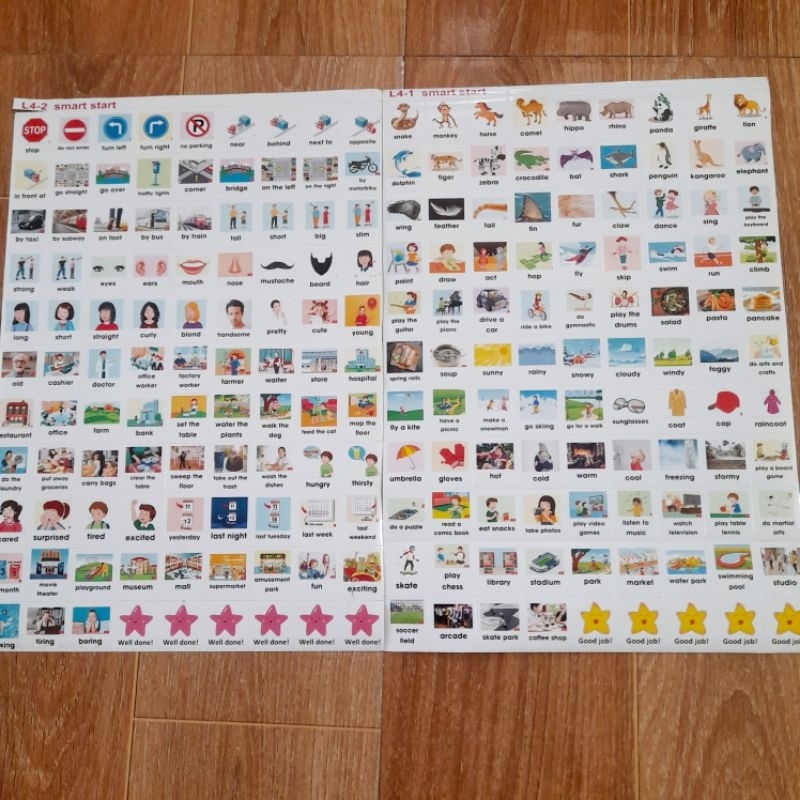 Smart star 4 English vocabulary Sticker - New model | Shopee Malaysia