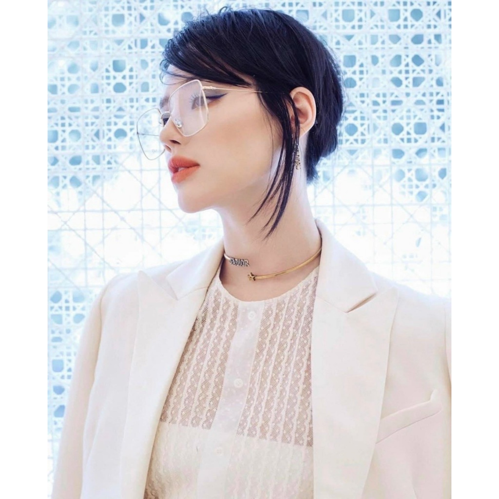 Luxury metal frame fake glasses with Hacking face P0624 | Shopee Malaysia