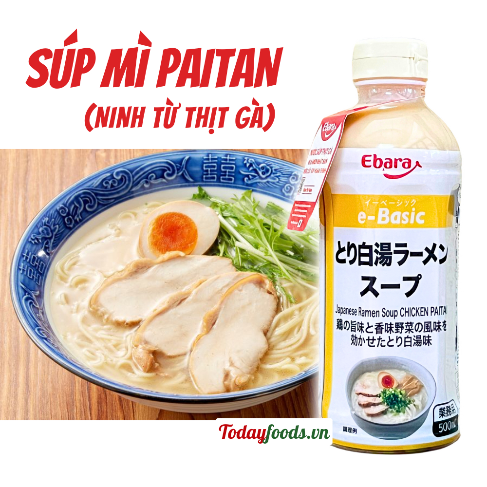 Paitan Ebara Soup Simmered From Chicken Used To Cook Ramen Noodles ...