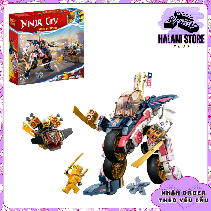 Ninjago Dragons Rising 80082 Assembly Toy - Ninja City Sora Mech Model ...