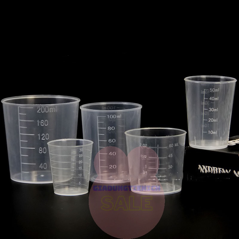 Plastic Measuring Cup With Graduation 30ml, 50ml, 100ml, 200ml | Shopee ...