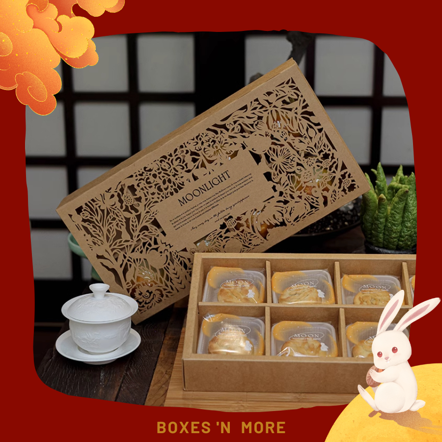 Moonlight Cake Box Made Of Super Fine kraft Paper, Moon Cake Box, Egg ...