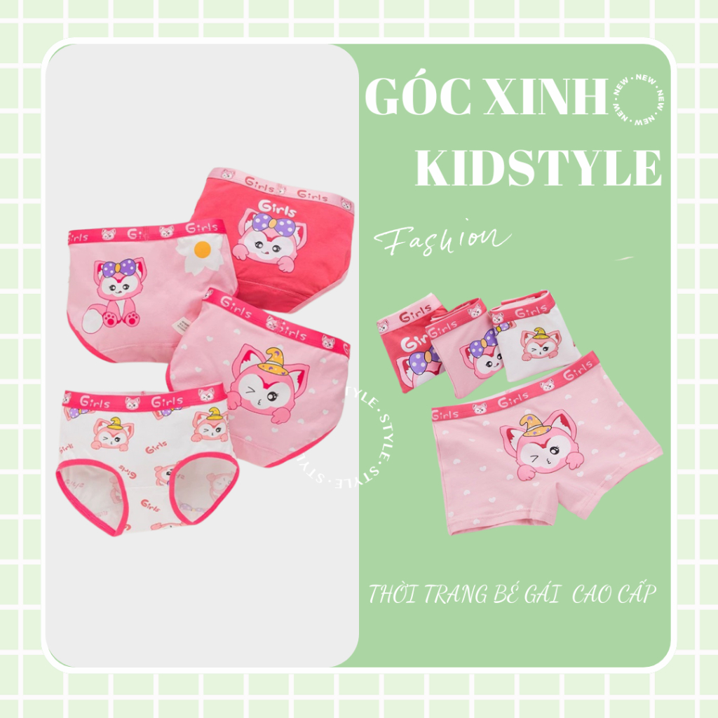 Lightning 4 Thigh-Triangle Chip Pants Pink Baby Girl Cute Little Fox ...
