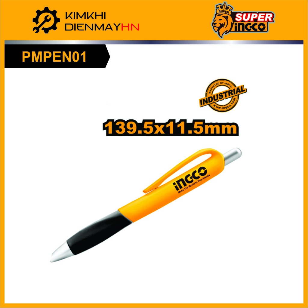 Convenient Cheap Ballpoint Pen INGCO PMPEN01 (Black Ink) | Shopee Malaysia