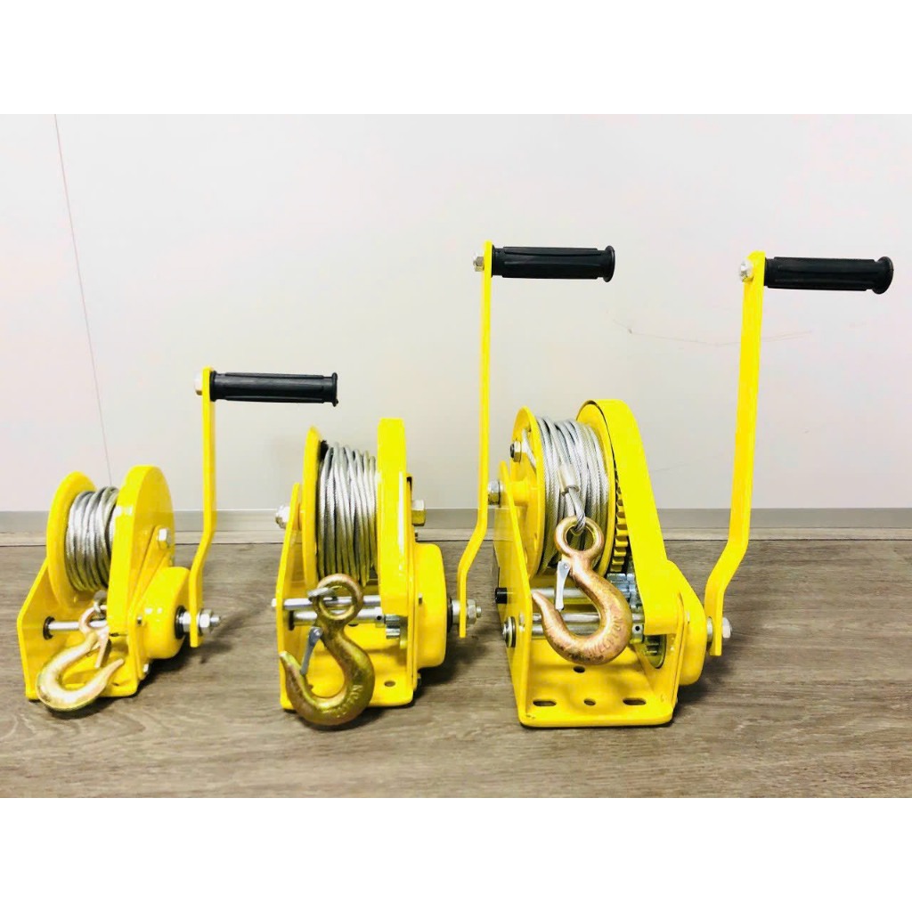 Genuine imported self-braking hand winch, load capacity 500 - 2 tons ...