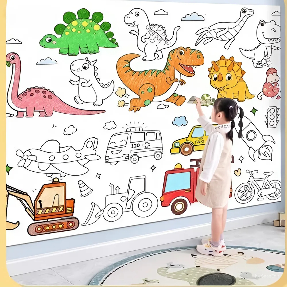 3 Meter Long Wall Coloring Pages for Children, Coloring Pages for ...