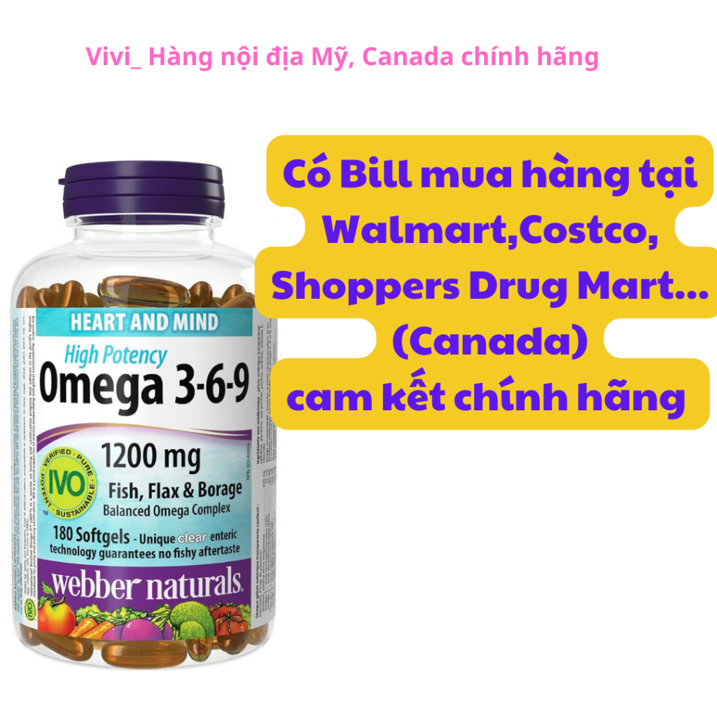 Omega 369 Fish Oil Eye Supplement Content 1200mg 180 Tablets Webber ...