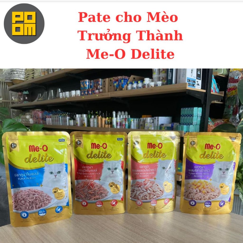 Me-o Delite Adult Cat Pate 70g Pack - POOM Petshop | Shopee Malaysia