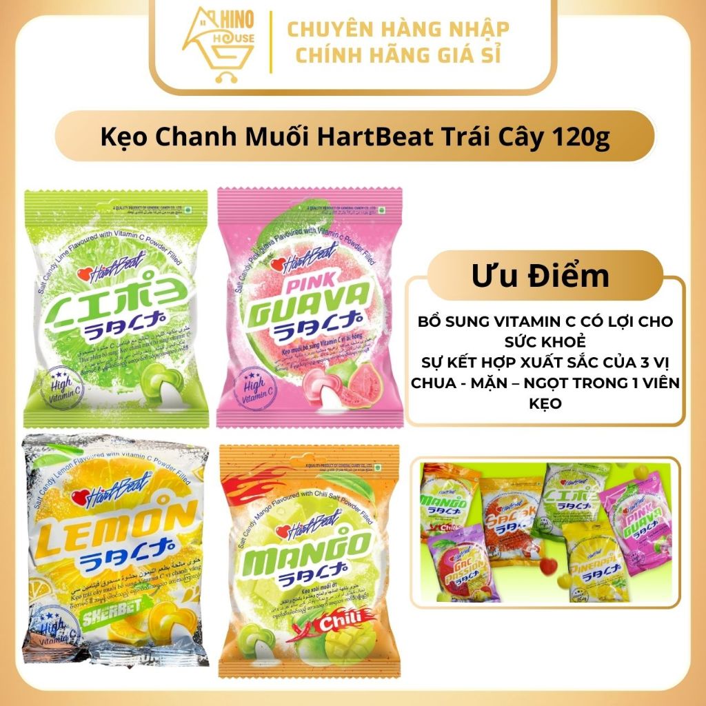 HartBeat Salted Lemon Fruit Candy 120g Thailand Delicious VitaminC ...
