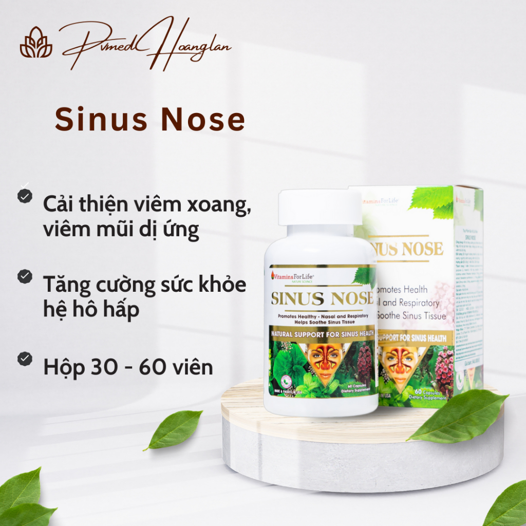 Sinus Nose Vitamins For Life oral tablet supports respiratory boost (30 ...