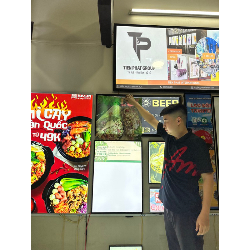 Menu Led Wall Light Box Panel 50cm x 70cm Easy To Change Advertising ...