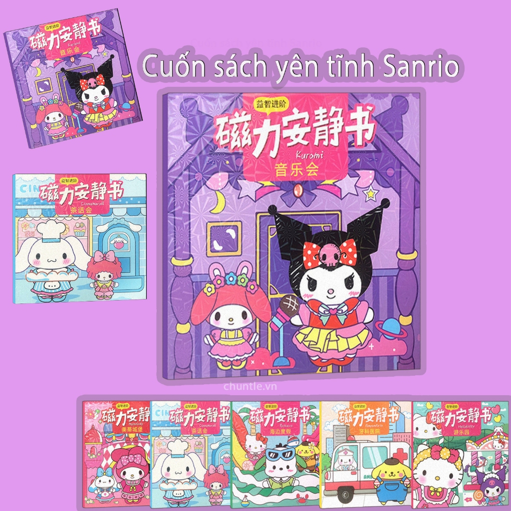 (Magnetic) Sanrio Quiet Book - handmade Sanrio Family Magnetic Busy ...
