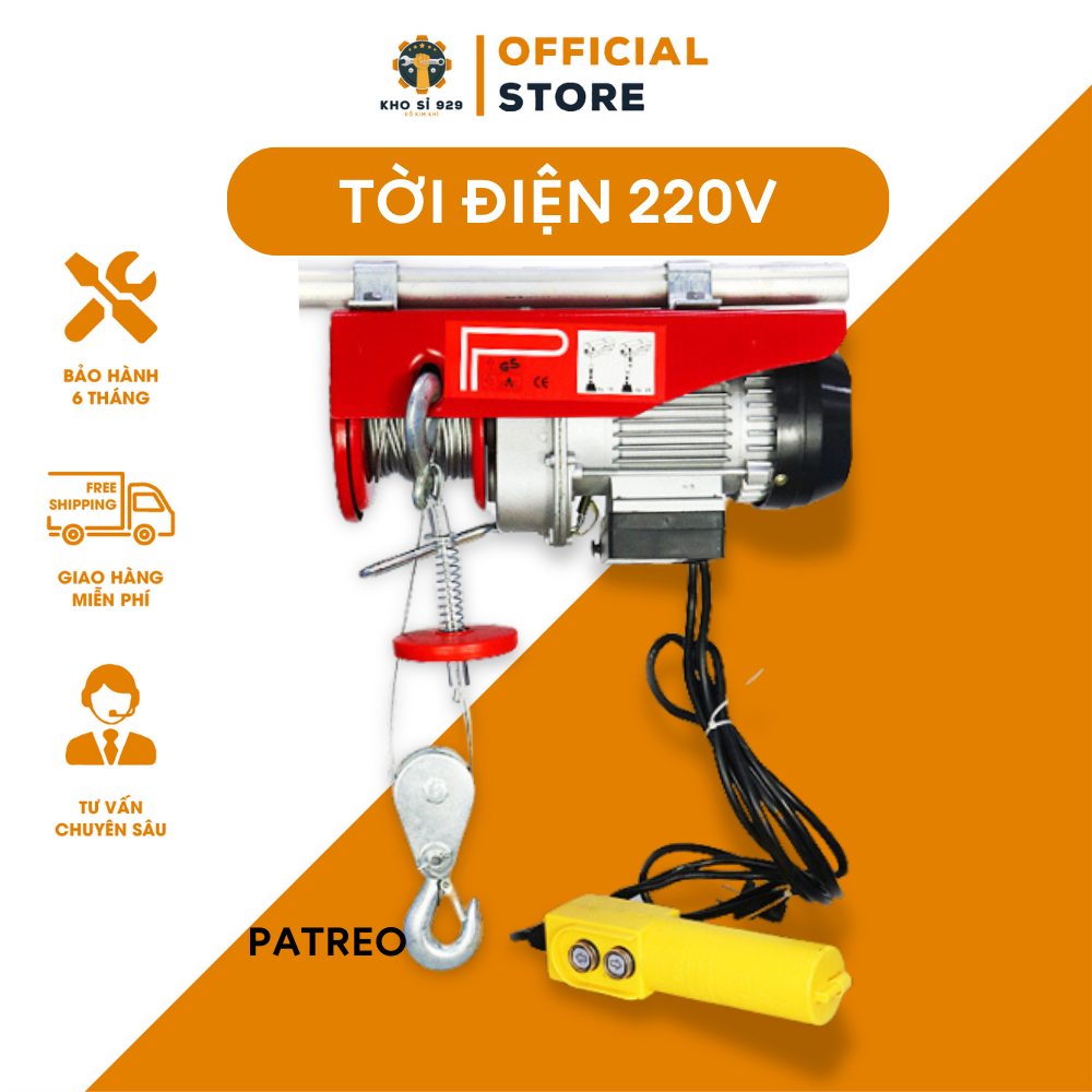 220v electric winch, hanging winch with load capacity of 300kg, 500kg, 800kg for lifting heavy ...