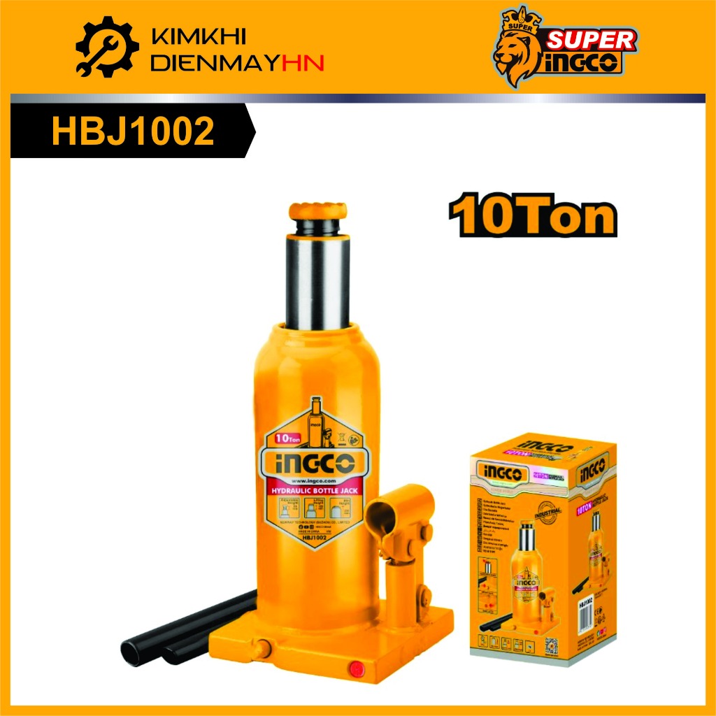 Ingco HBJ1002 10 ton hydraulic jack | Shopee Malaysia