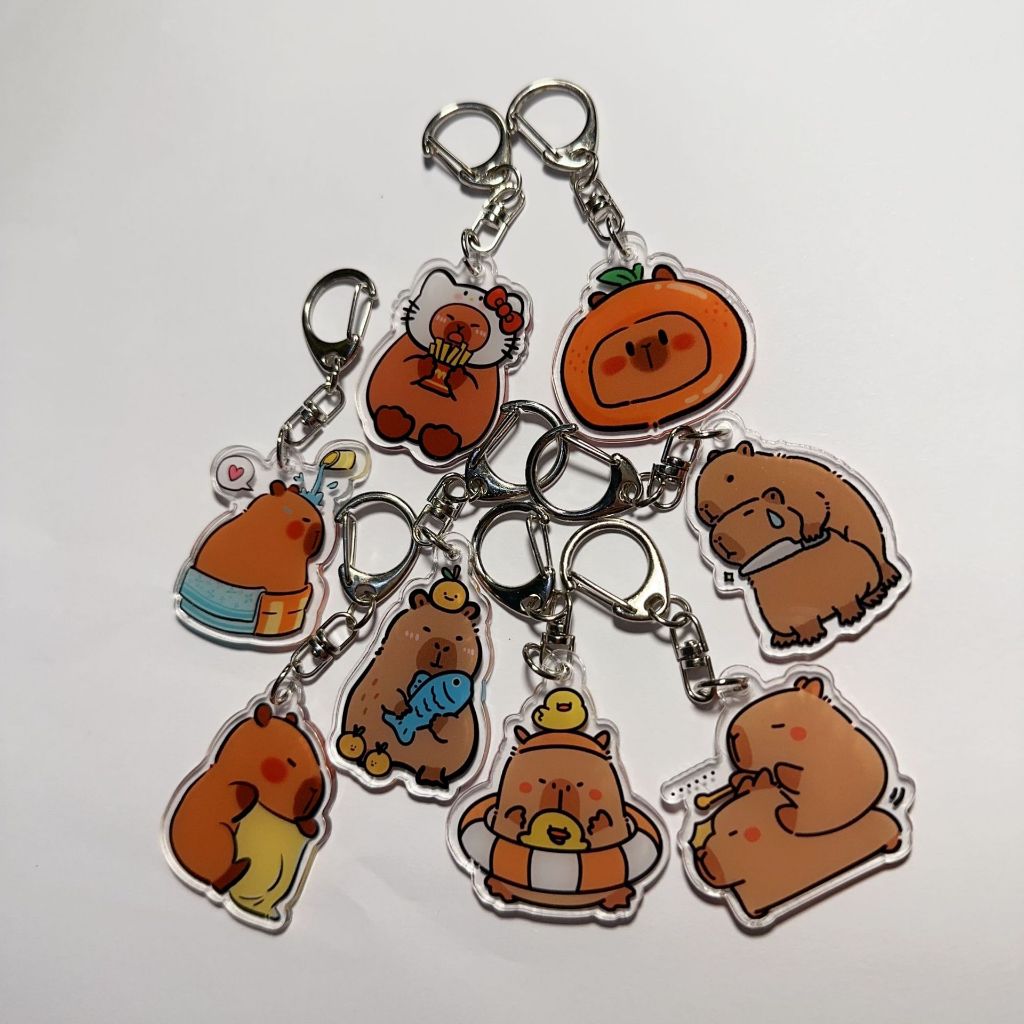 Carp - acrylic capybara keychain | Shopee Malaysia