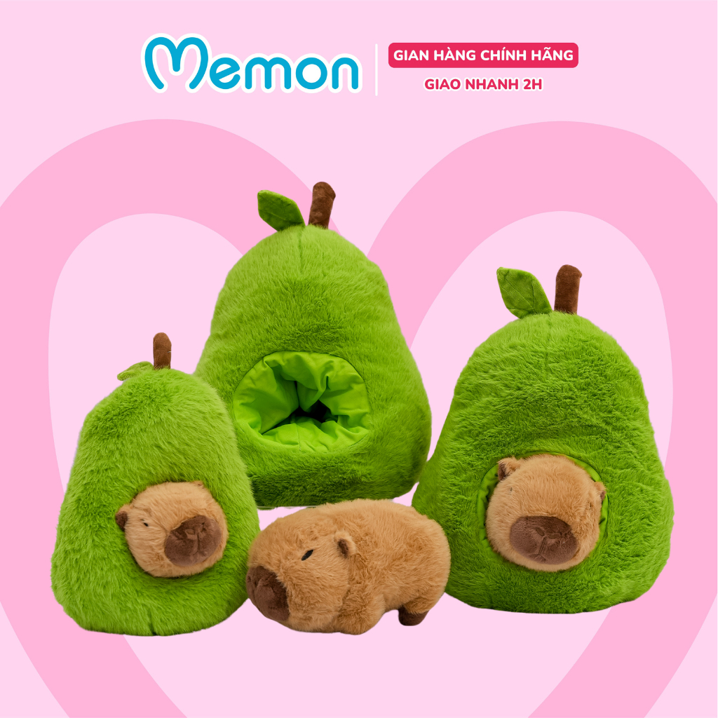 Avocado Teddy Bear 2in1 Lang Capybara Memon Mouse - Premium Avocado ...