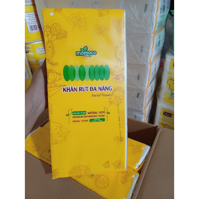 6 packs of momoco multi-purpose tissue paper (wall mounted) | Shopee ...