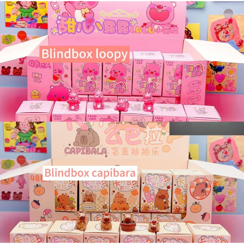 Combo 5 Blindbox Blind Box Blind Box Character Model Capybara Guangzhou ...