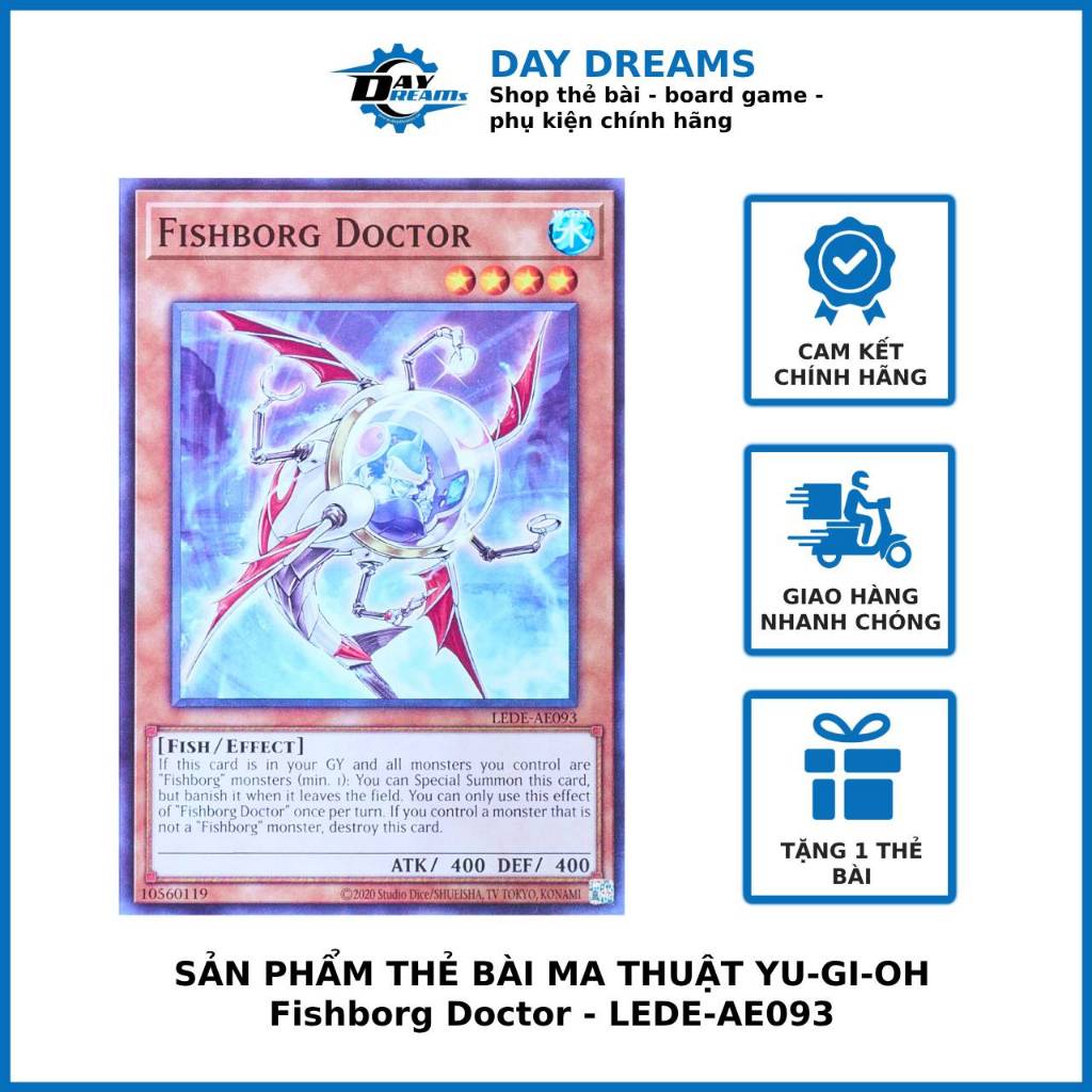 Yugioh Card Asian English Version - English Language: Fishborg Doctor ...