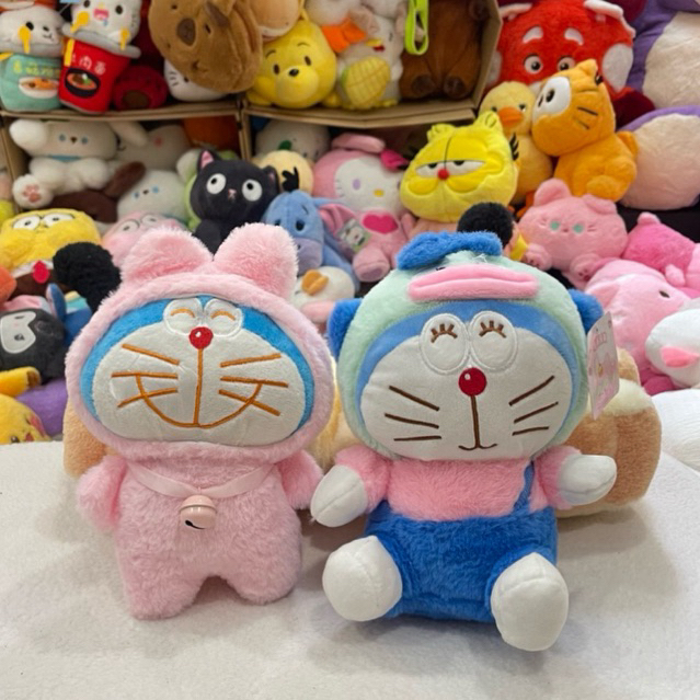 Doreamon teddy bear, pink Doraemon, Doraemon cos rabbit | Shopee Malaysia