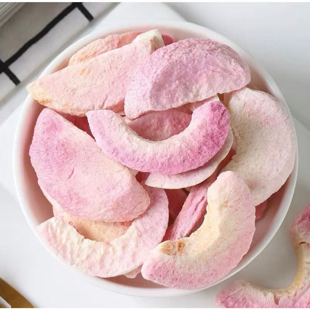 Sugar-free Crispy Dried Pink Peaches, Crispy Dried Fruits | Sublimation ...