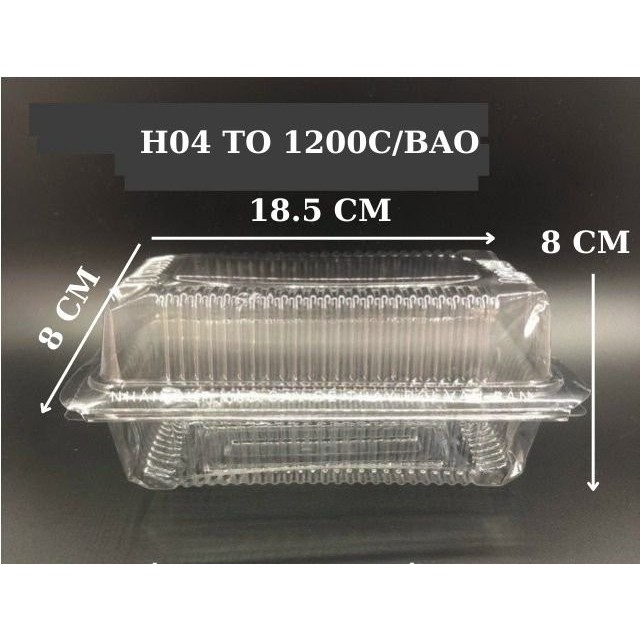 100 Plastic Boxes for Melted Cheese Bread, Ice Cream, Salted Egg Sponge ...
