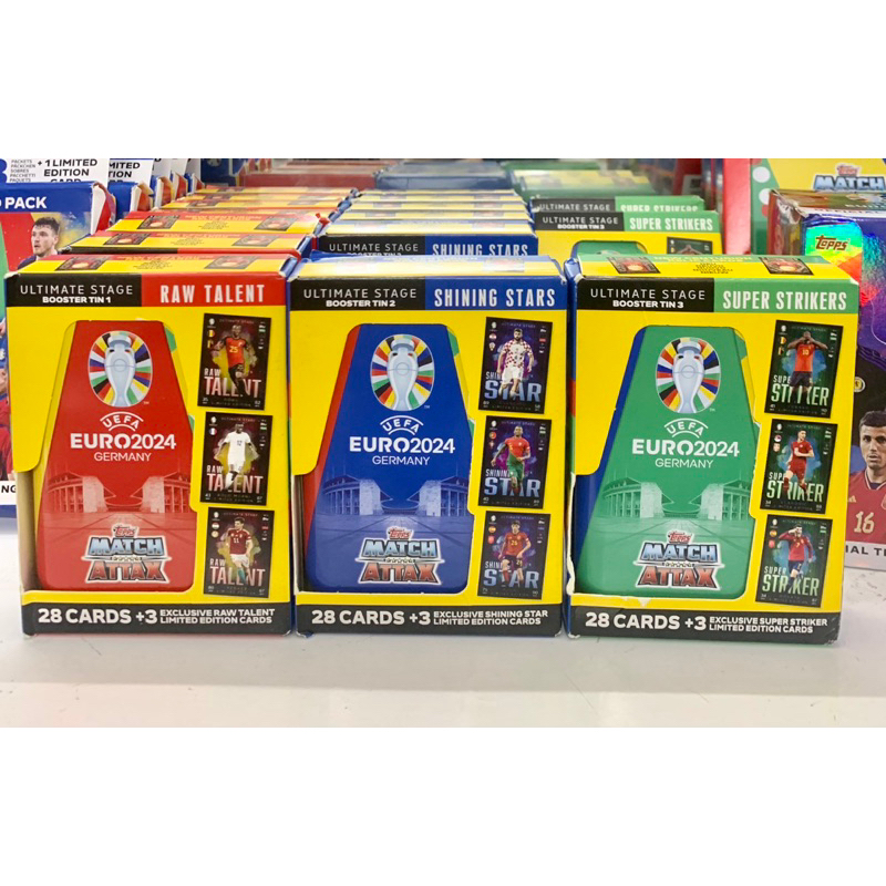 Topps Match Attax Euro Booster Mini Tin 2024 Card Box | Shopee Malaysia