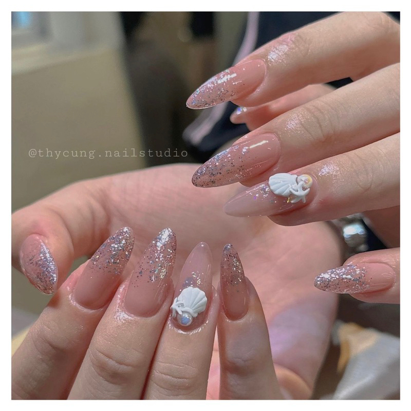 Nailbox design - Stalactite Nailbox and sea shell charm | Shopee Malaysia