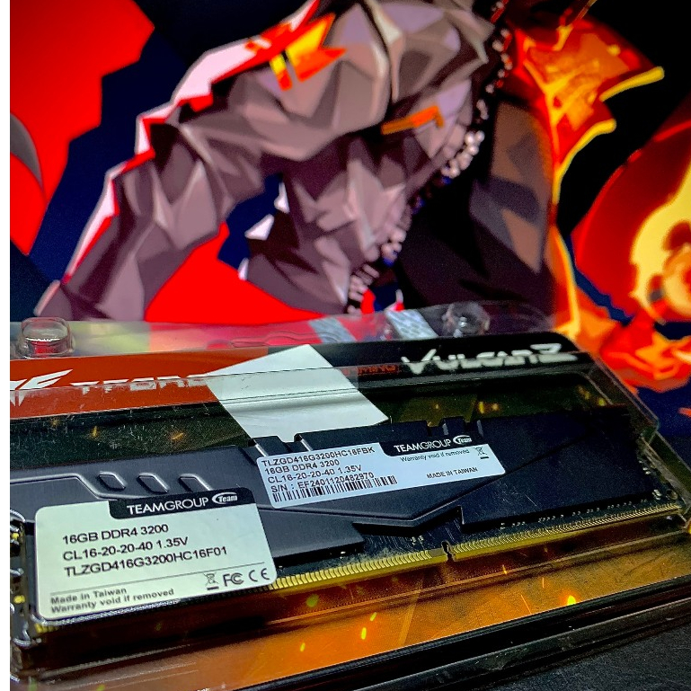 Super Hot! Ram D4 16GB Buss 3200 genuine steel radiator Team New ...