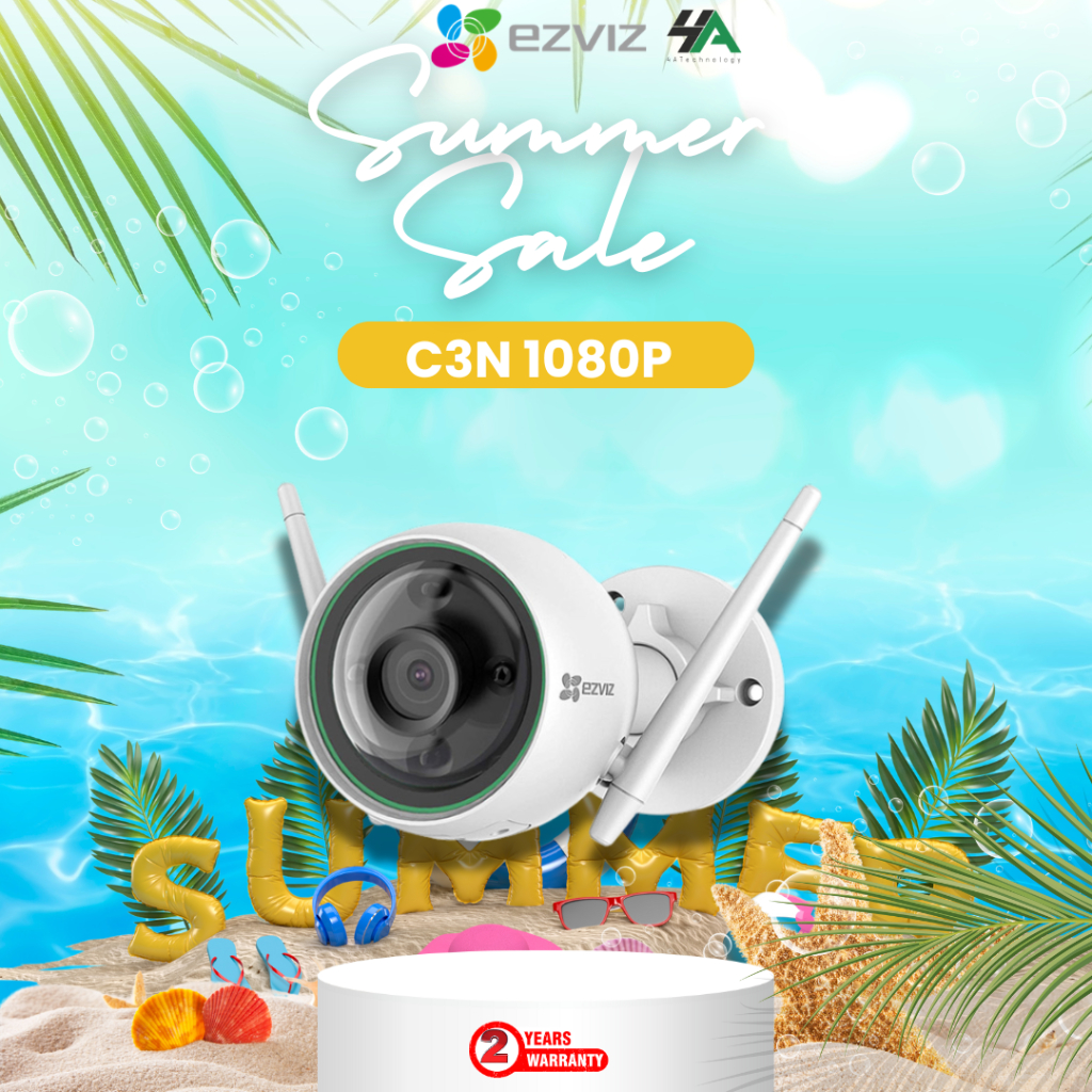 Ezviz C3N outdoor wifi Camera, night color, recording, AI distinguishes ...