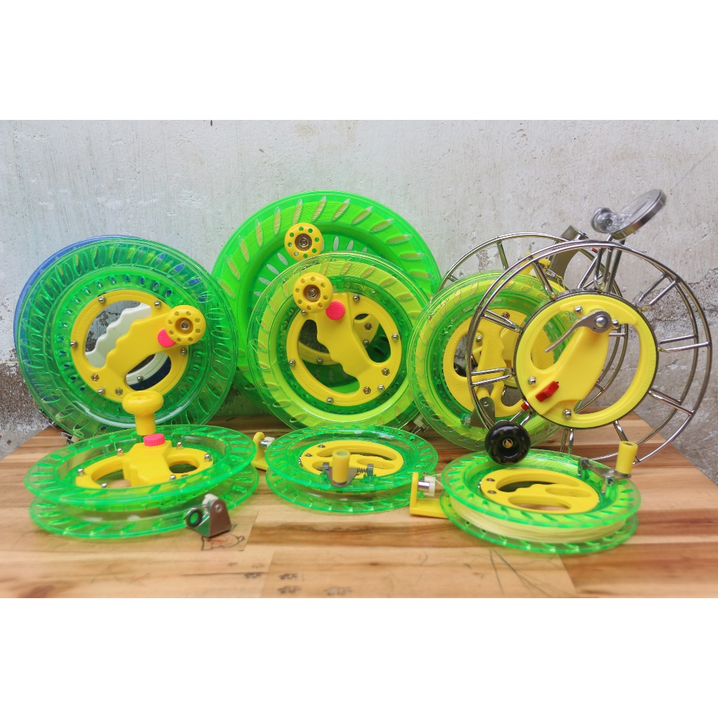 Hand crank reel with automatic kite flying wheels of all sizes | Shopee ...