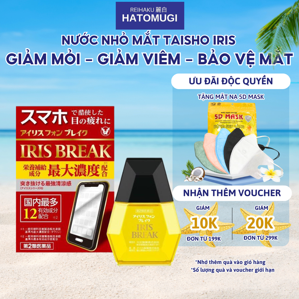 Taisho Iris eye drops for long-term phone eyes 12ml Japan - Hatomugi | Shopee Malaysia