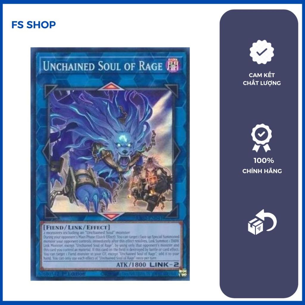 [FS Yugioh] Unchained Soul of Rage Genuine Yugioh Cards | Shopee Malaysia