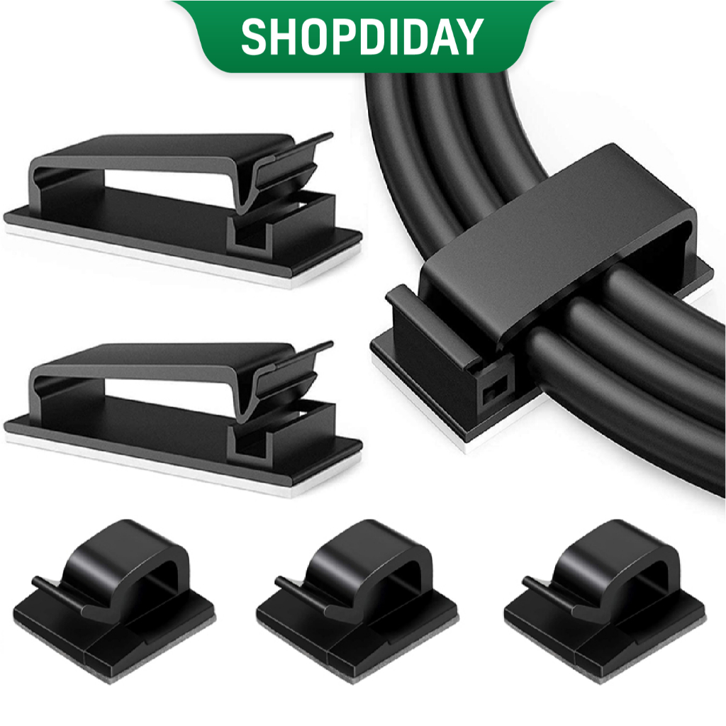 Wall Wire Clip to Fix Electrical Wires Cables Self-Adhesive Wire Clip ...