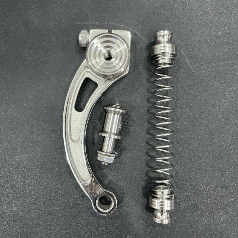 Common model of salaya stainless steel brake levers mounted on the rear ...