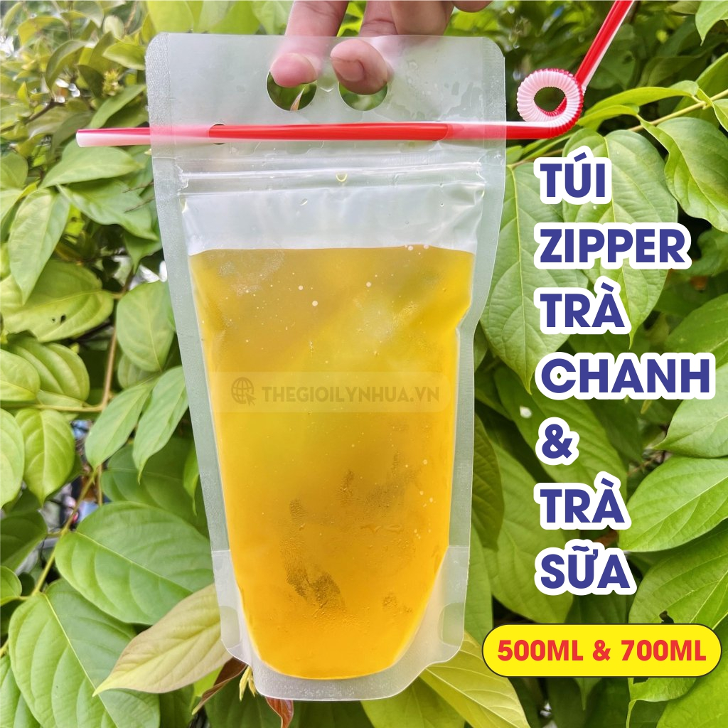 Set of 100 lemon tea zip bags, milk tea zip bags, matte fruit tea ...