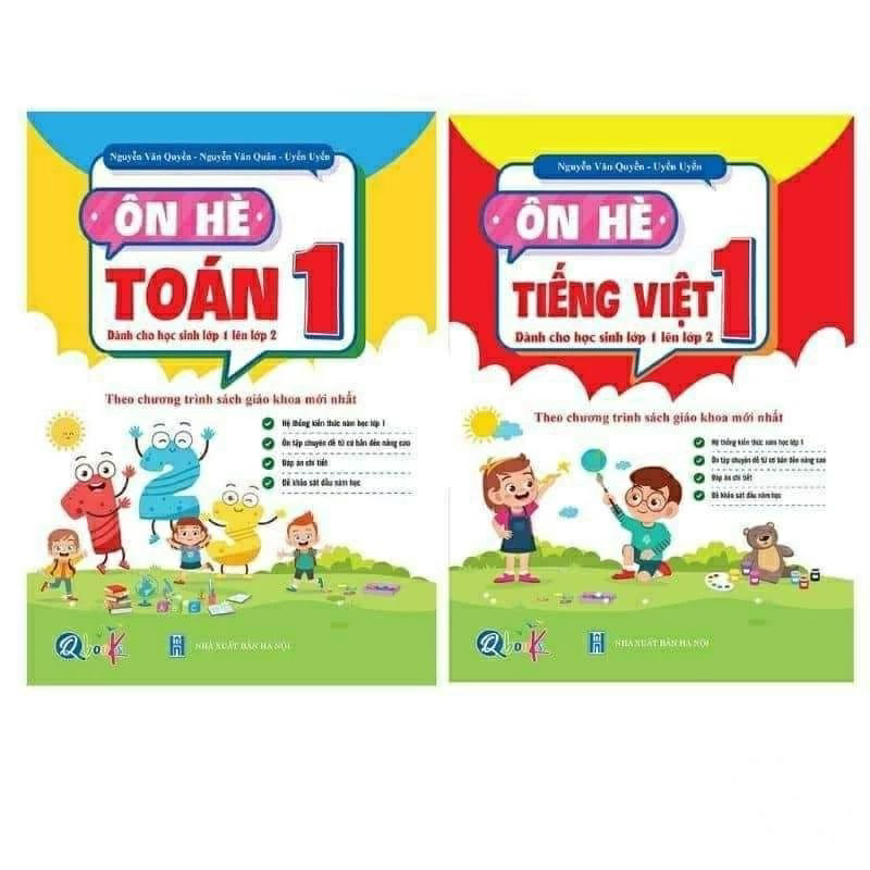 (Yen Chi 24h)- Combo of 2 Summer Review books Math and Vietnamese for ...